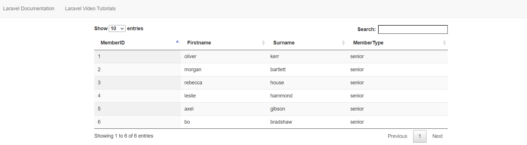 Adding Datatables To Laravel Learnlaravel 